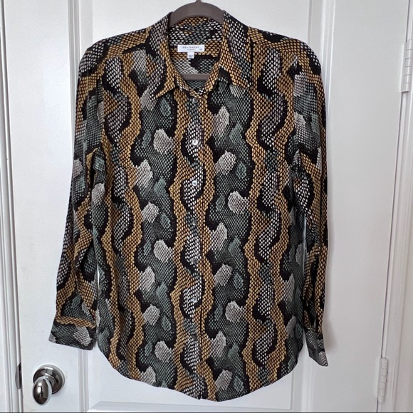 Equipment | Tops | Equipment Slim Signature Blouse Python | Poshmark